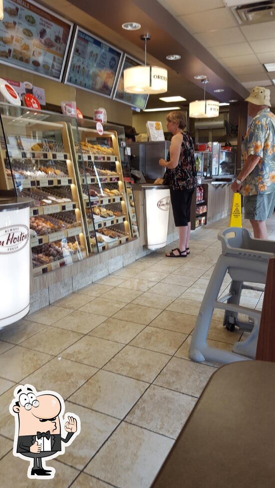 Menu at Tim Hortons restaurant, Liverpool