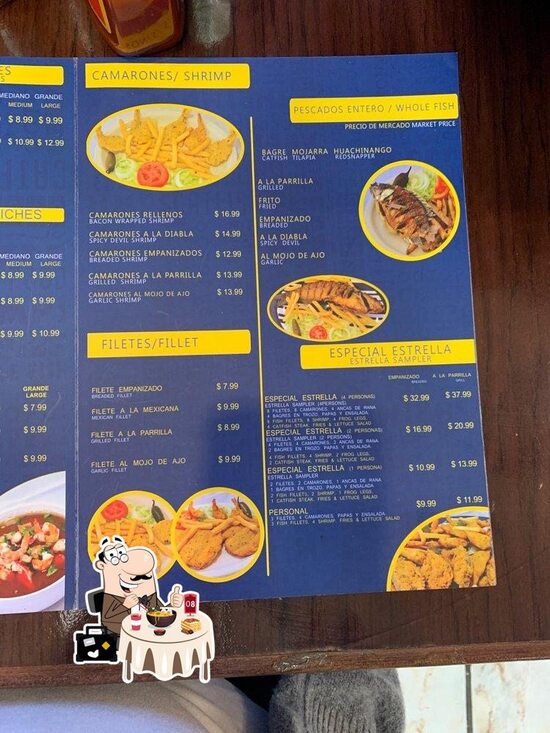 Menu at Estrella Restaurant, Eagle Pass