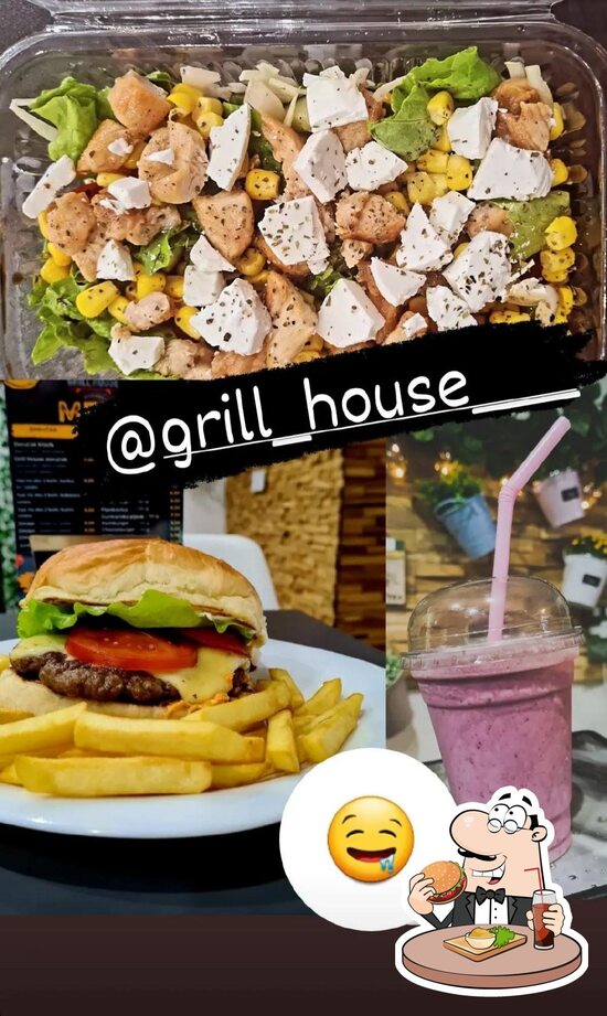 Menu at Grill House restaurant, Novi Grad