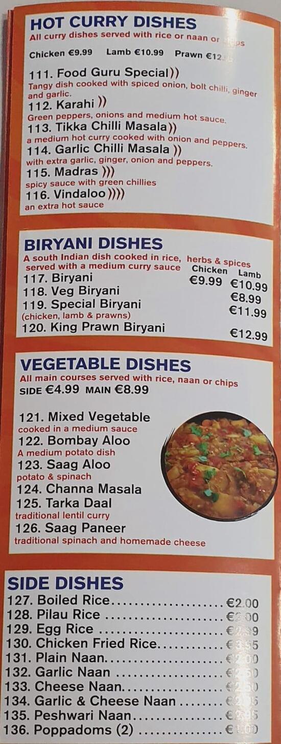 Food Guru fast food Takeway, Burnfoot - Restaurant menu, prices and reviews