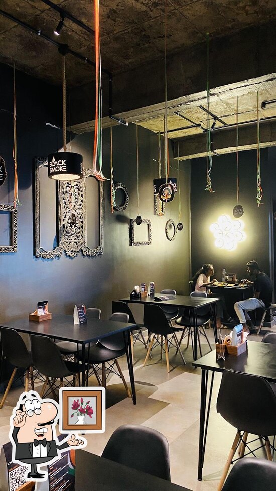 Menu at Black Smoke, Belgaum