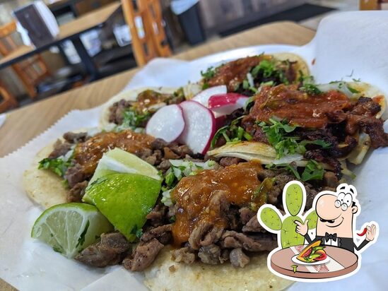 Menu at Taqueria Hecho en México restaurant, Sacramento