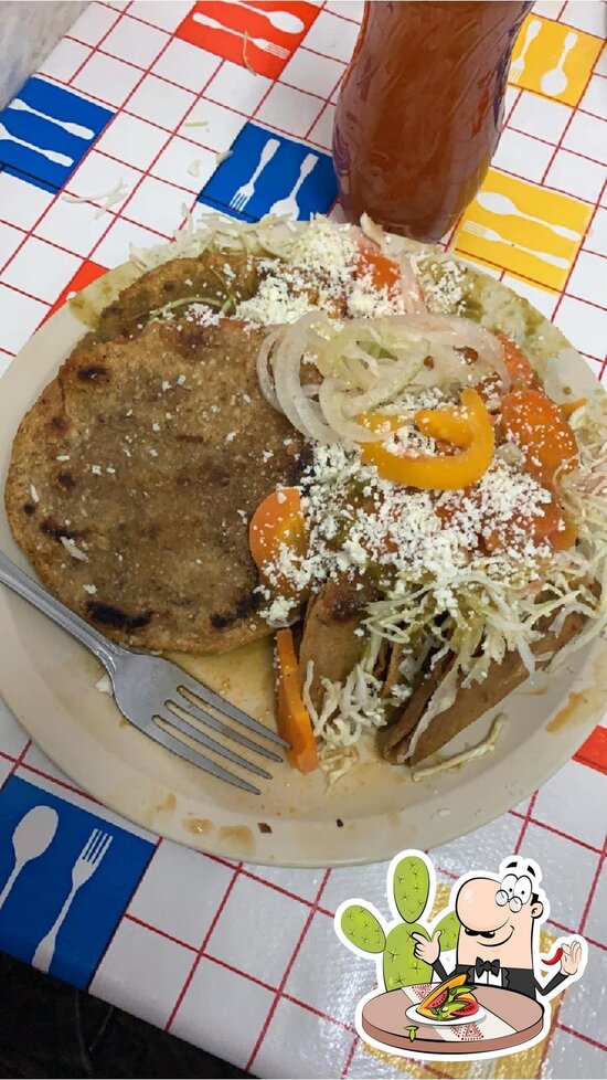 Menu at Las Gorditas restaurant, Quiroga