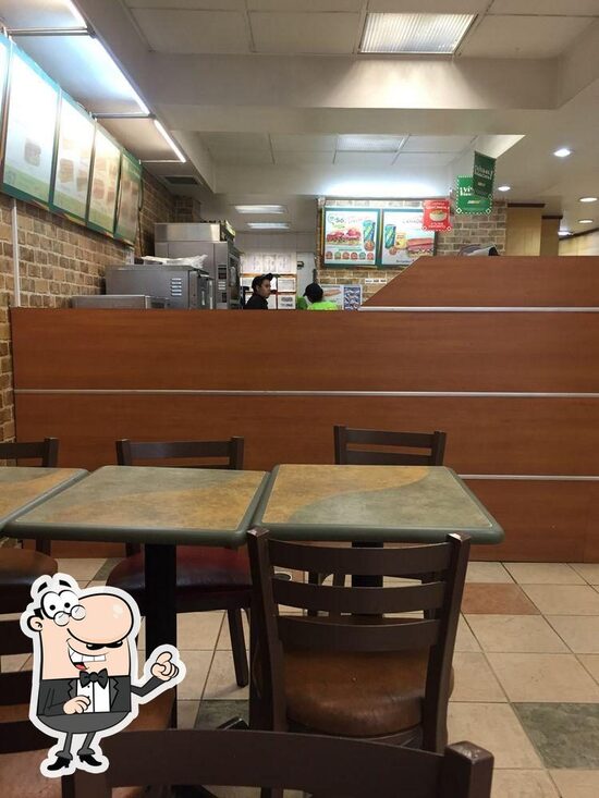 Menu at Subway fast food, Mexico City, Montecito 38