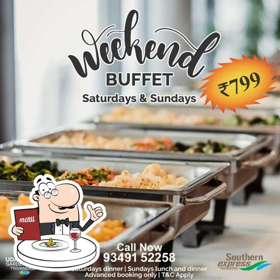 UDAY SUITES - THE GARDEN HOTEL, Thiruvananthapuram - Restaurant menu ...