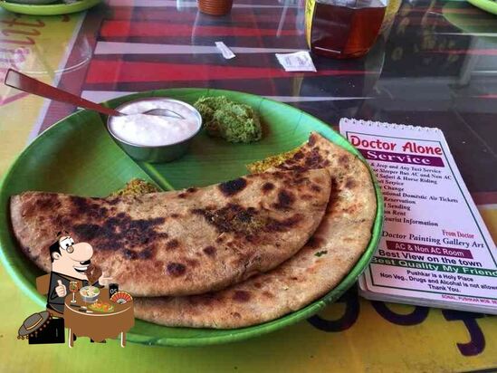Menu at Doctor Alone Hostel & Cafe, Pushkar, Parikarma Marg