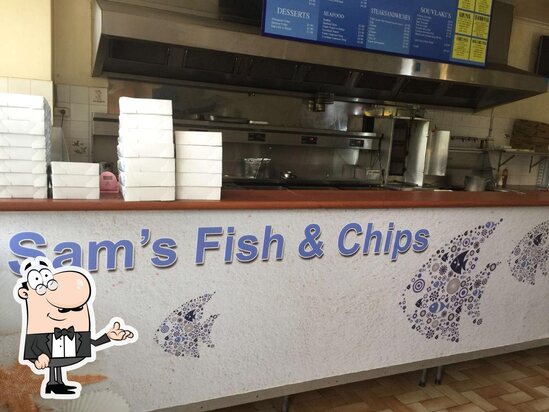 Menu at Sam's Fish & Chips fast food, Mooroolbark