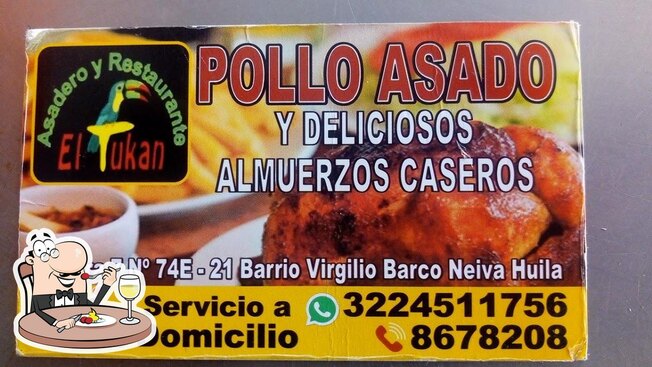 Restaurante y Asaderos El Tukan, Neiva - Menú del restaurante, precios ...