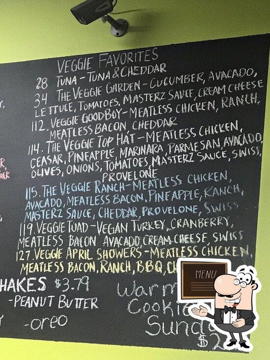 Carta del restaurante Sandwich Masterz, Goodyear