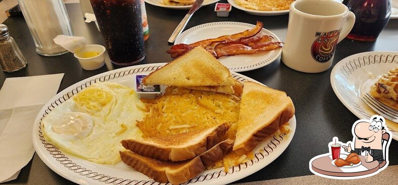 Menu at Waffle House restaurant, Tampa, E Hillsborough Ave
