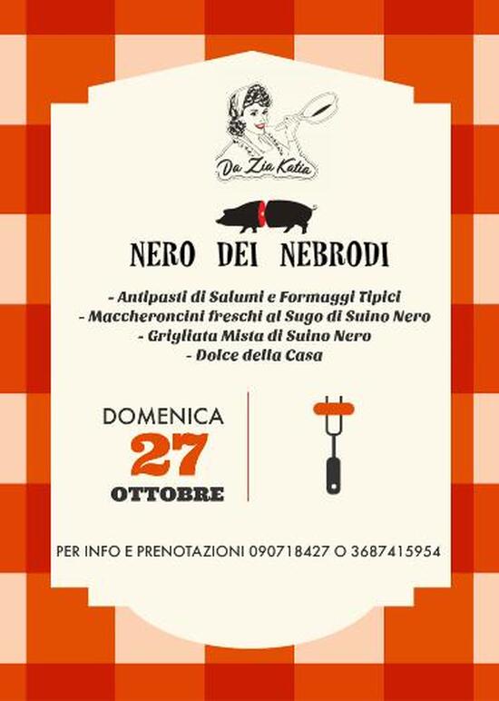 Menu at Da Zia Katia - Trattoria restaurant, Messina