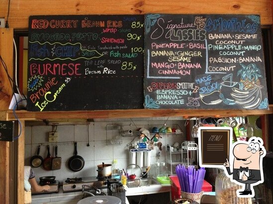 Menu at Cat House cafe, Chiang Mai