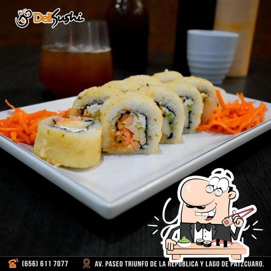 Menu at Delisushi restaurant, Ciudad Juarez