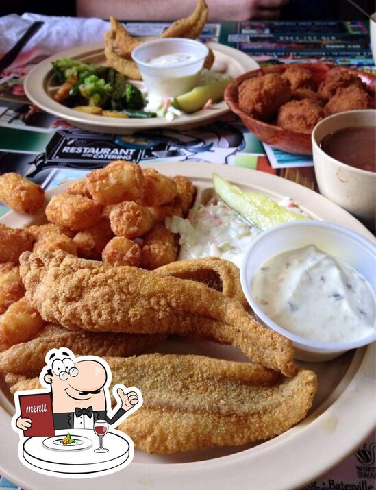 Menu at Fred's Fish House restaurant, Batesville
