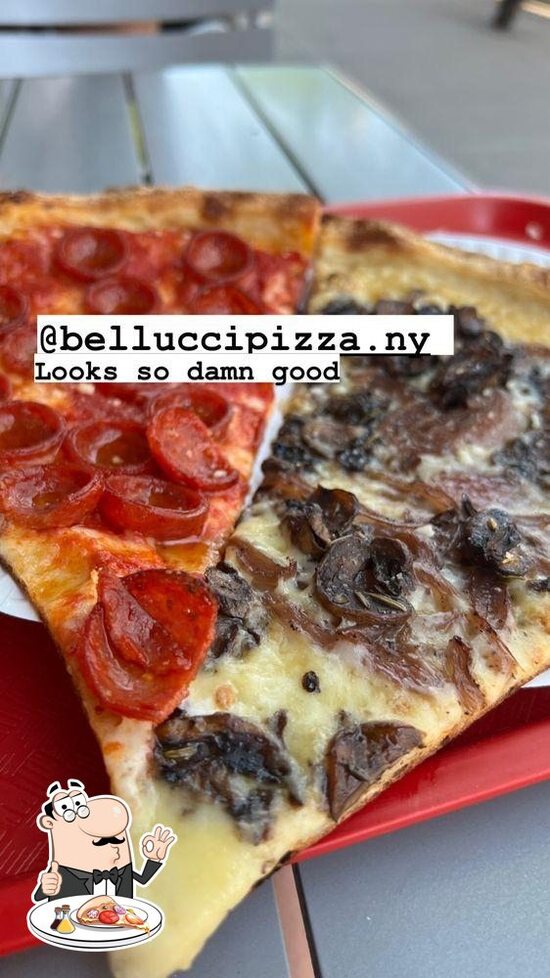 Menu at Bellucci Pizza pizzeria, New York City