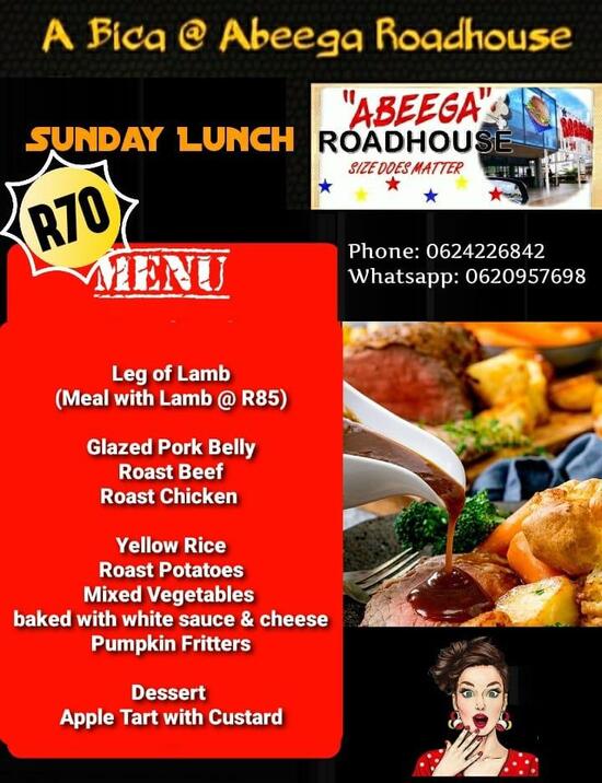Menu at A Bica Coffee Shop restaurant, Nelspruit, Andrew St