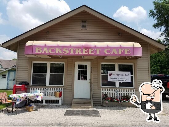 Menu at Backstreet Cafe, Frankfort