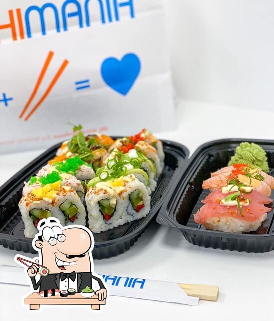 Menu at Sushimania restaurant, Viborg