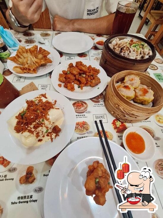 Carta de Wing Heng Hongkong Dim Sum Shop, Yakarta
