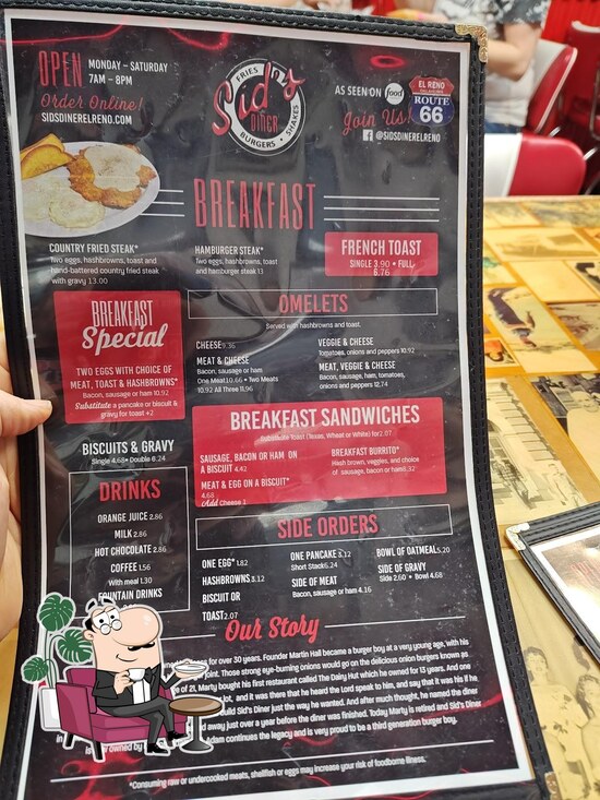 Sid's Diner, El Reno - Restaurant menu, prices and reviews