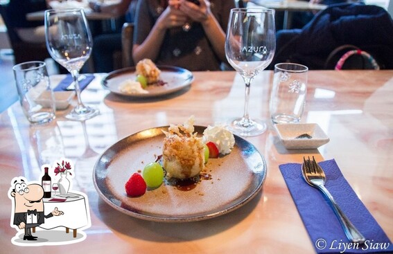 Menu at Azura, Rotterdam