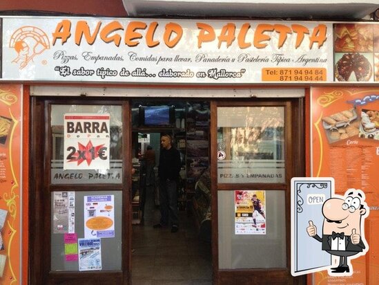 Carta del restaurante Angelo Paletta, Palma del Mallorca