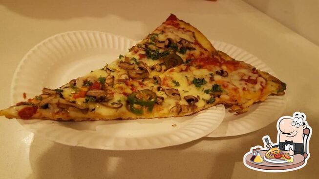 Menu at King Slice pizzeria, Toronto, Bloor St W