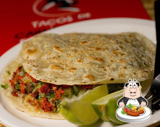 Menu at Tacos de carne asada "El chamuco" restaurant, Tlaxcalancingo