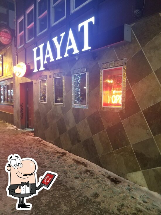 Menu at Hayat Lounge restaurant, Edmonton