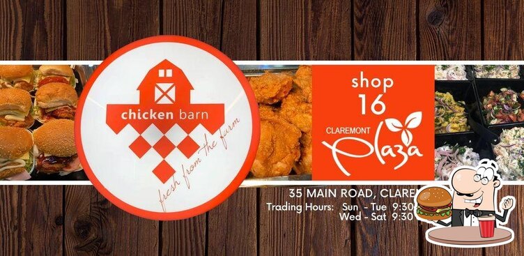 Menu at Chicken Barn, Claremont