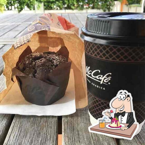 Menu at McCafe, New Zealand, 24-28 Greenwood Street