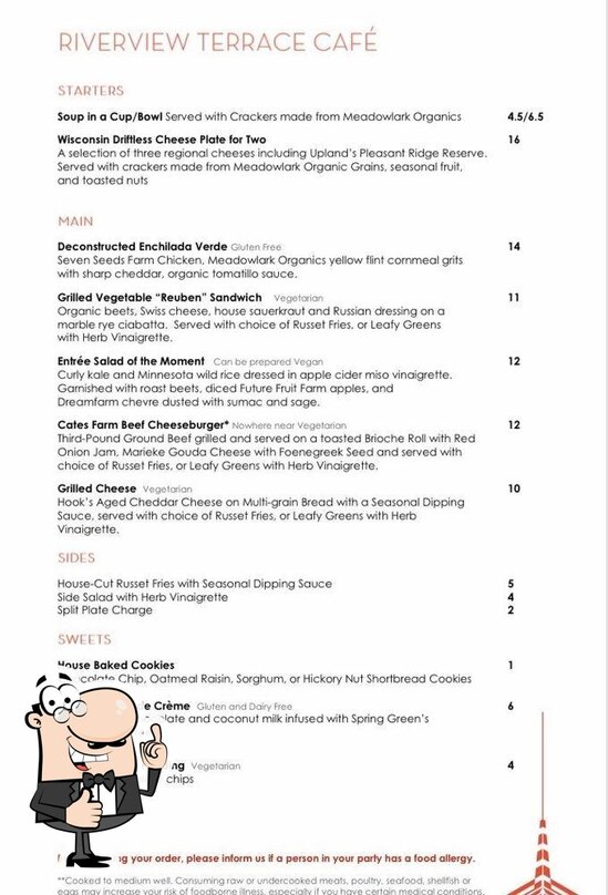 Riverview Terrace Café, 5607 County Rd C in Spring Green - Restaurant ...