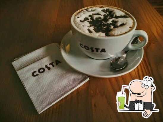 Menu at Costa Coffee, Glasgow, Premier Inn