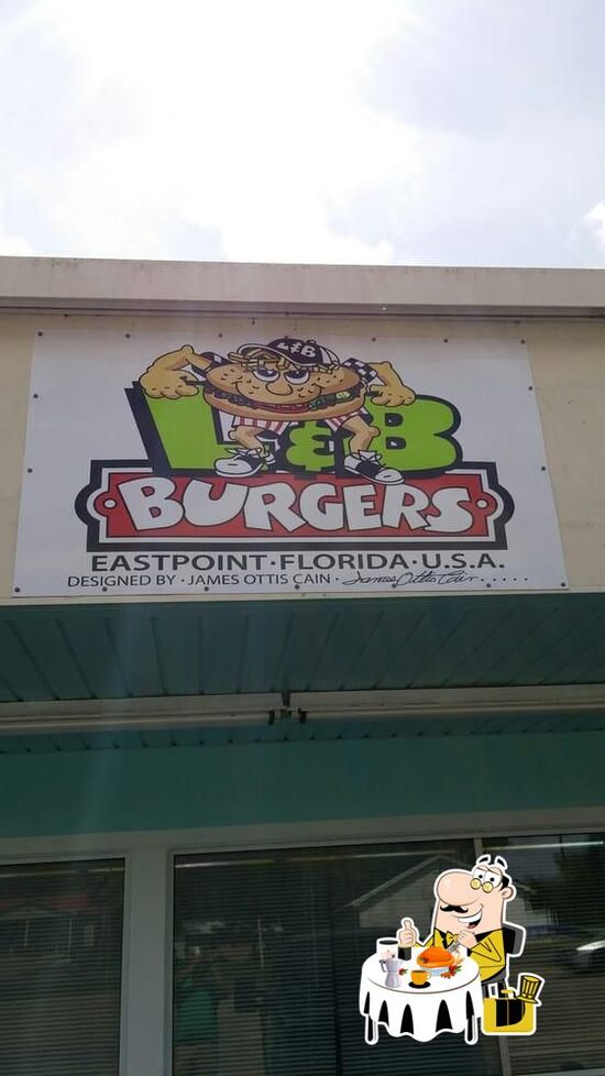 Menu at L & B Burgers, Eastpoint