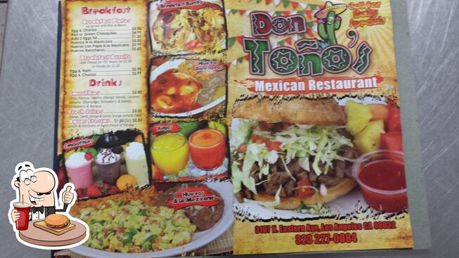 Don Toño's, 3107 N Eastern Ave in Los Angeles - Restaurant menu and reviews