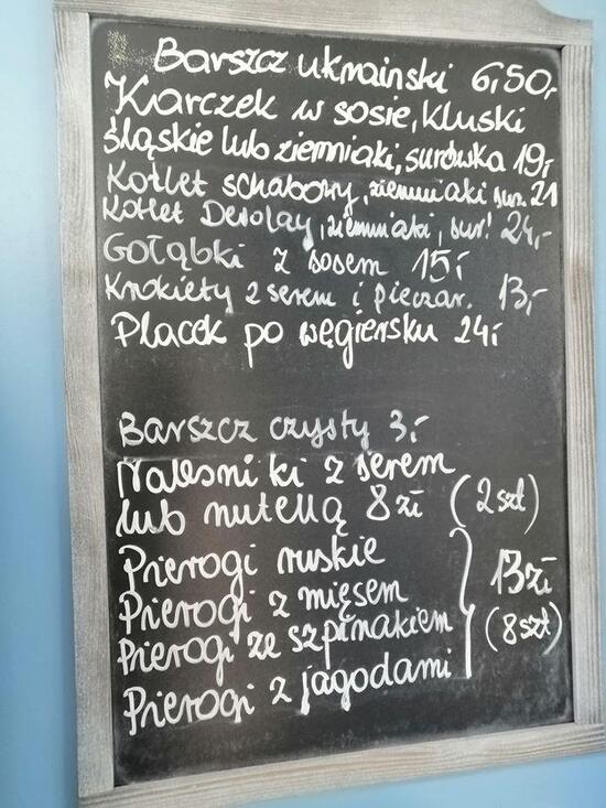 Menu at Obiady u Asi restaurant, Nysa