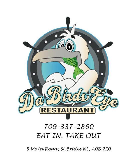Menu at Da Birds Eye restaurant, Saint Bride's, 5 Main Street