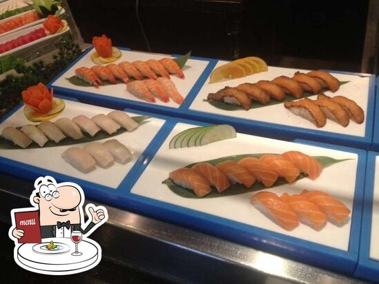 Menu at Shinju Japanese Buffet restaurant, Miami