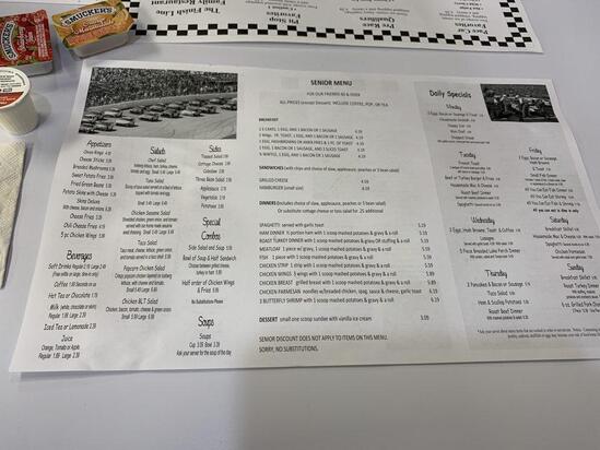 Menu at Finish Line Family Restaurant, Hillsdale