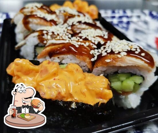 Menu at Samye Japonskie sushi restaurant, Dubna