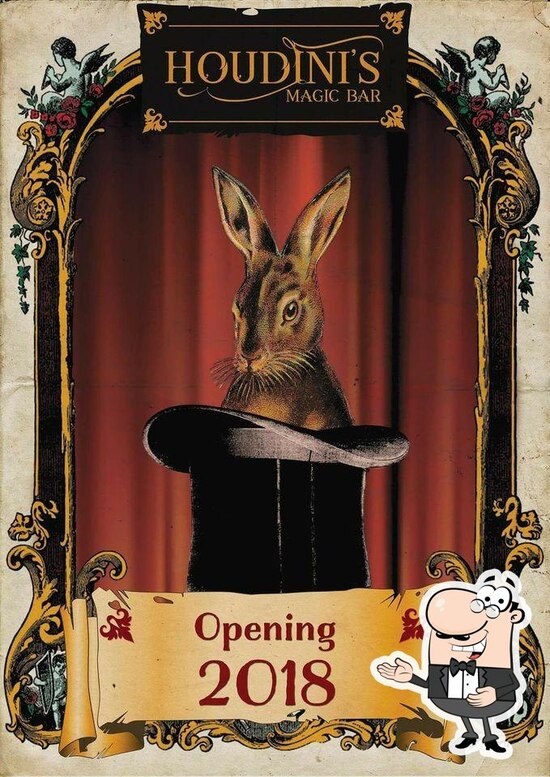 Menu at Houdini’s Magic bar, Canterbury