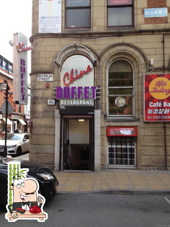 Menu at China Buffet restaurant, Manchester