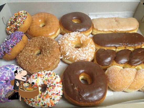 Menu at Donut Den, Torrance, Pacific Coast Hwy