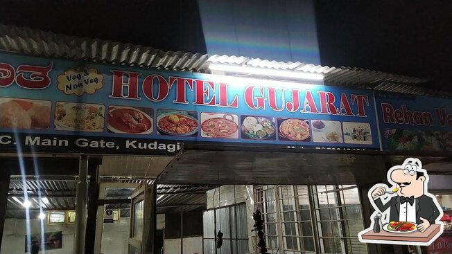 Menu at Gujarat Hotel NTPC, India, SH 124