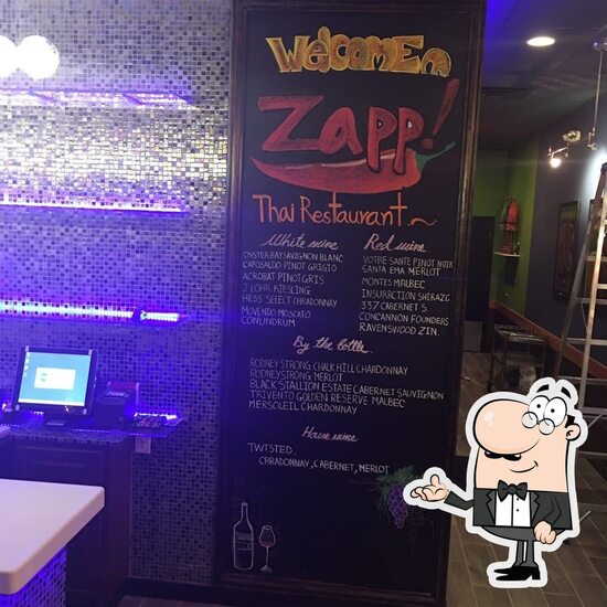 Menu at Zapp Thai Restaurant, Greenfield