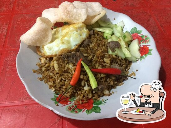Menu at Nasi Goreng Pak Amad restaurant, Pontianak