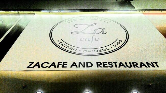 Menu at Zacafe, Batam