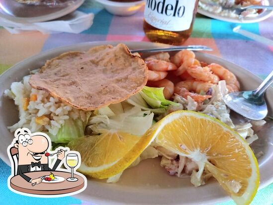 Menu at Marinero del Real restaurant, Mexico