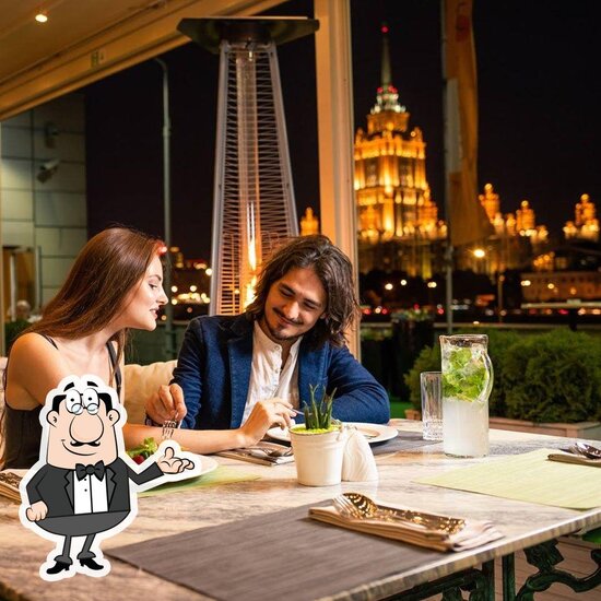 Summer terrace Wtc restaurant, Moscow, Krasnopresnenskaya Embankment ...