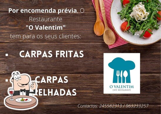 Carta de Café Restaurante Valentim, Arronches